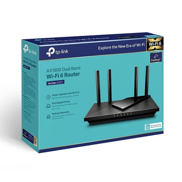 TP-LINK AX1800 WIFI 6 Router V4 (Archer AX21) – Dual Band - OPEN BOX ...