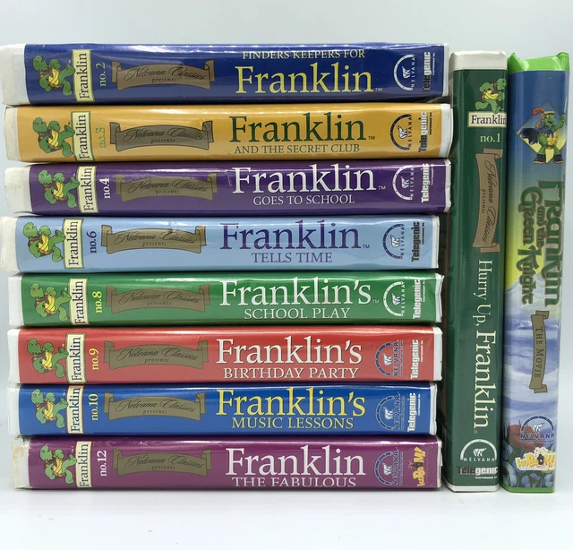 FRANKLIN THE TURTLE VHS Lot Of 10 Hurry Up Finders Keepers Goes To ...