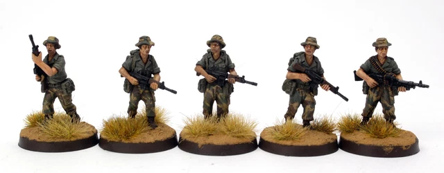 28MM RHODESIAN LIGHT Infantry RLI painted metal Wargaming Figures ...