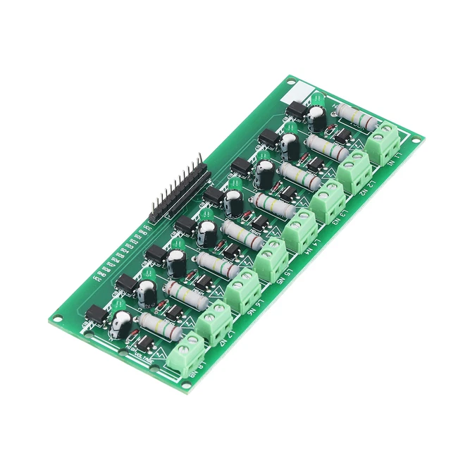 8 CHANNEL PLC Voltage Detection Module 220V AC Optocoupler Isolation Board £9.54 - PicClick UK