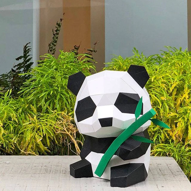 ORIGAMI FOR KIDS Simulated Panda Papercraft Model Kit Giant Animal £11. ...