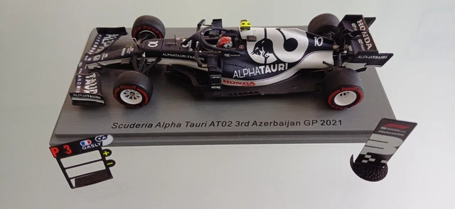SPARK 1/43 ALPHA Tauri AT02 P.Gasly 3rd Azerbaijan Gp 2021 S7668 EUR 65 ...