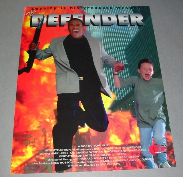THE DEFENDER (POSTER Synopsis) Mark HICKS Ion OVERMAN £4.08 - PicClick UK