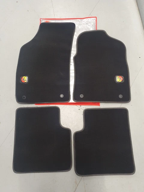 GENUINE & NEW FIAT Abarth 500 595 High Quality Velour Floor Mats 2016 ...