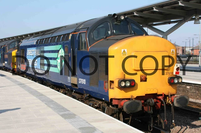 UK DIESEL TRAIN Railway Photograph Of Class 37 37610 Loco. Rm37-1533 £1 ...