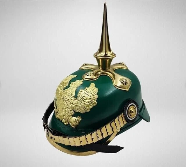 MITTELALTER PICKELHAUBE KAISERLICH Leder Deutsche Uniform Helm 18 Stahl ...