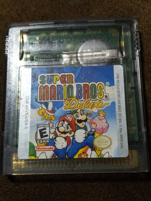 SUPER MARIO BROS. Deluxe GBC GB (Nintendo GameBoy Color, 1999) Game ...
