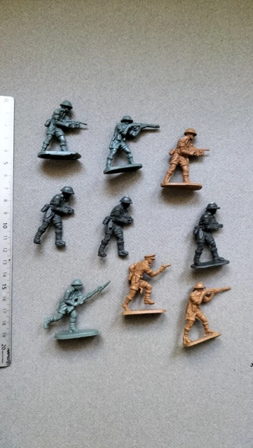 BRITISH INFANTRY WW2 Airfix? Revell ? 1/32 ? 50Mm Plastic Miniatures ...