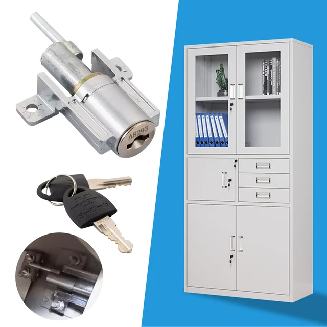 FILE MOVABLE CABINET drawer linkage lock One lock /w multiple drawer ...