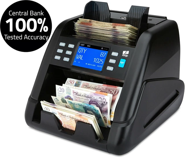 NOTE COUNTER MACHINE Money Currency Banknote Mixed Value Counting Cash ...