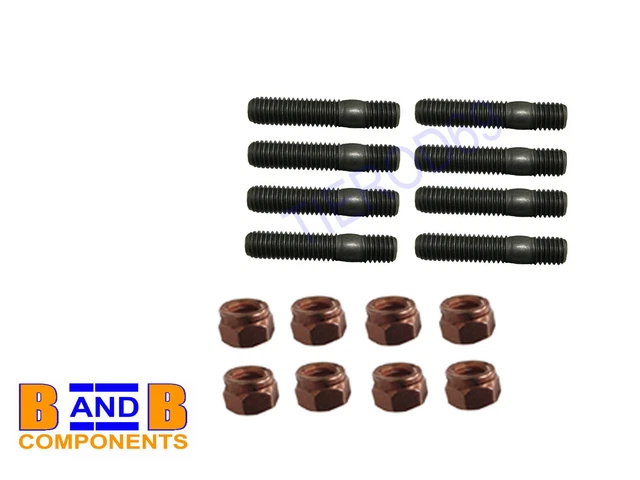 EXHAUST MANIFOLD STUDS & NUTS GOLF VW MK1 MK2 MK3 T25 CAMPER CORRADO x ...