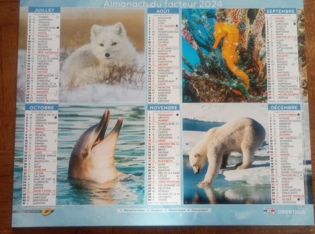 CALENDRIER LA POSTE 2024, Almanach du facteur EUR 16,00 - PicClick FR