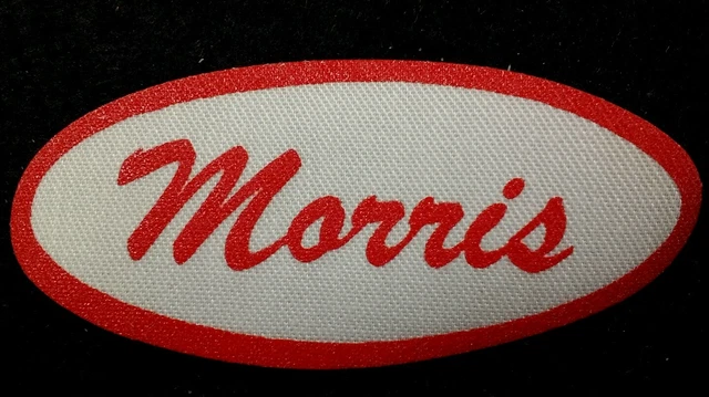 MORRIS VINTAGE 1960S Cursive Name Patch Uniform Shirt Iron On RARE VHTF ...
