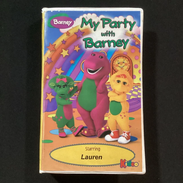 MY PARTY WITH Barney Kideo VHS OOP Rare Starring "Lauren” £28.10 ...