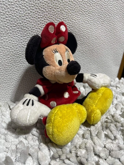 Disney Store Minnie Mouse Plush Soft Toy Red Polka Dot Dress 8” £8 50