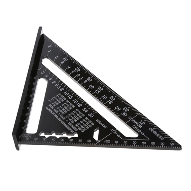 7 INCH LAYOUT Tool Read Rafter Square Triangle Board Metric System £16. ...