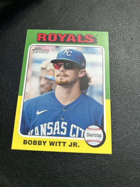 2024 TOPPS HERITAGE bobby witt jr missing signature EUR 29,70 - PicClick IT