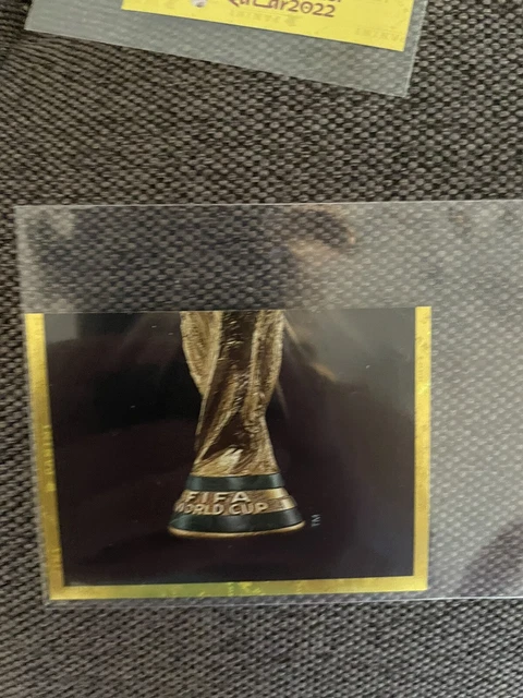 2022 FIFA WORLD Cup Panini Sticker Qatar TROPHY Puzzle Gold Foil FWC3 ...