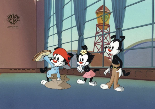ANIMANIACS-YAKKO, WAKKO, DOT-ORIGINAL Production Cel-Taming Of Screwy £ ...