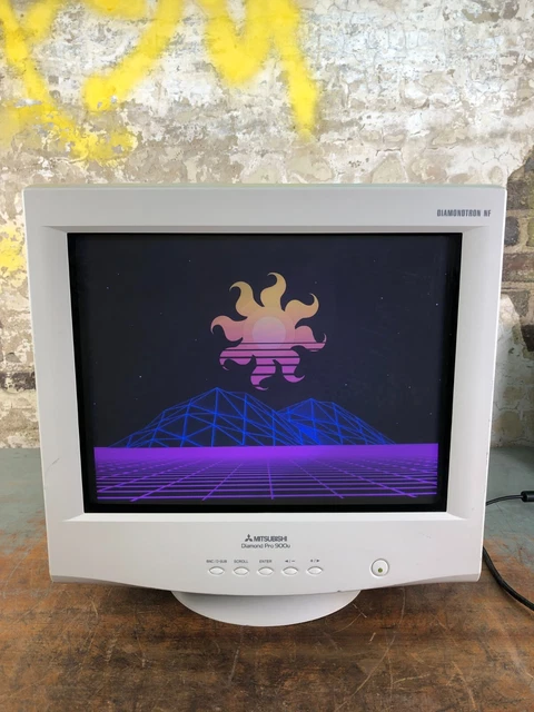 MITSUBISHI DIAMOND PRO 900u 19" CRT Computer Monitor 1600 x 1200 ...