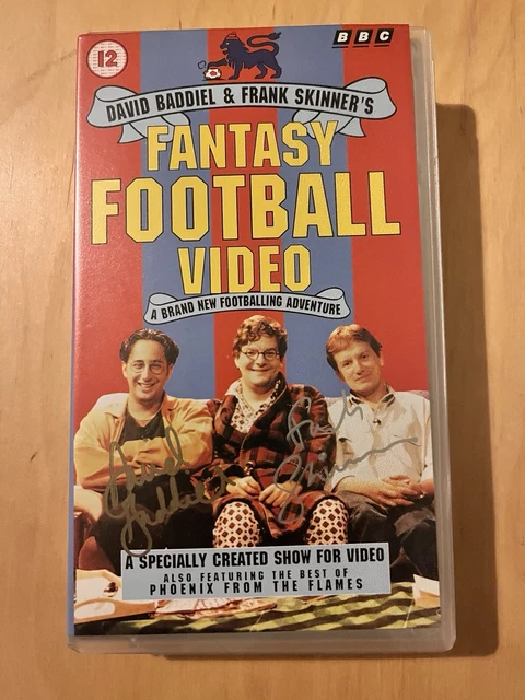 Bbc Fantasy Football Vhs Signed By Frank Skinner And David Baddiel £25 6960