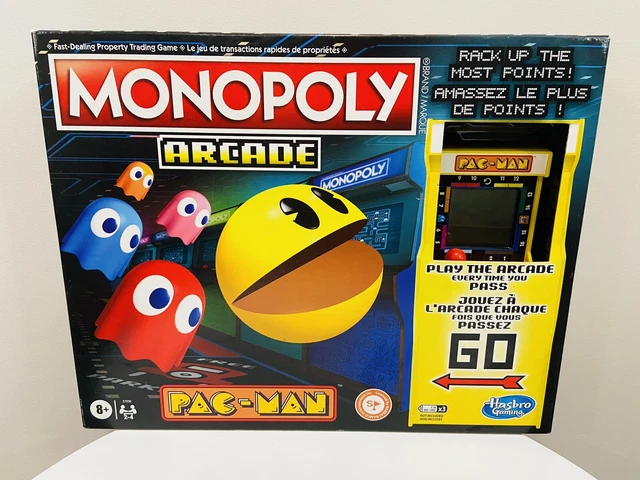 MONOPOLY ARCADE PAC-MAN Game Board Game for Kids Ages 8 and Up ...