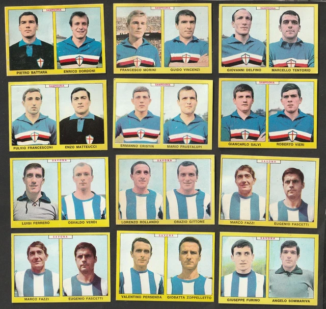 FIGURINA STICKERS CALCIATORI Panini 1966-67 Scegli Dall'elenco ...