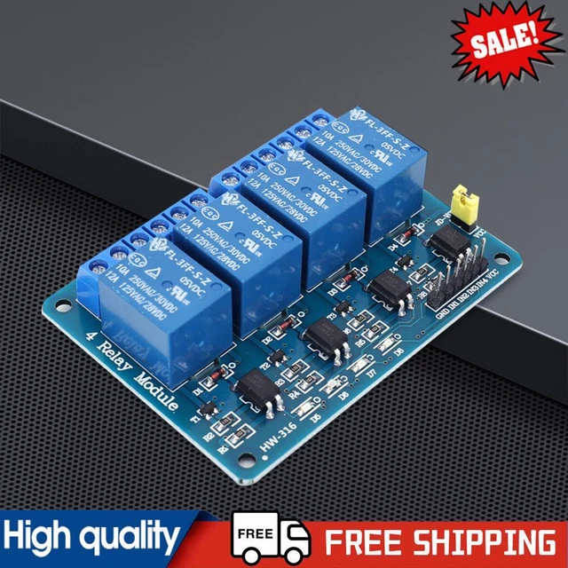 5V 12V 24V Power Relay Module with Optocoupler Isolation Electronic ...