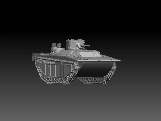 1/72 RESKIT BAUSATZ, unbemalt, WW2 US Army LVT(A)-1 Amphibious Tank ...