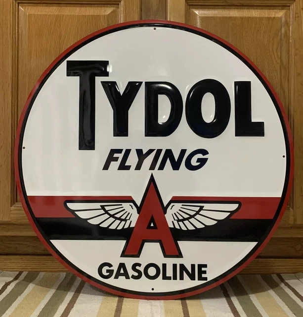 TYDOL FLYING A Gasoline Metal Sign Garage Vintage Style Wall Decor Bar ...