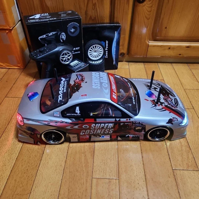 TAMIYA RC DRIFT Car Full Set Tt-02 Silvia Tt-01 Chassis 1/10 Scale ...