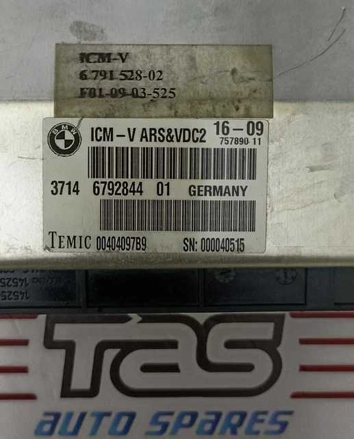 BMW 7 SÉRIES F01/02/04/10 09-15 Vdc Véhicule Conduite Contrôle Module ...