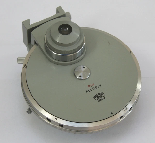 CARL ZEISS JENA Microscope Phase Contrast Condenser Phv Apl 0.9/e £37. ...
