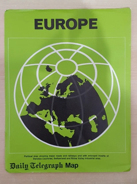 DAILY TELEGRAPH MAP of Europe 1975 £3.00 - PicClick UK