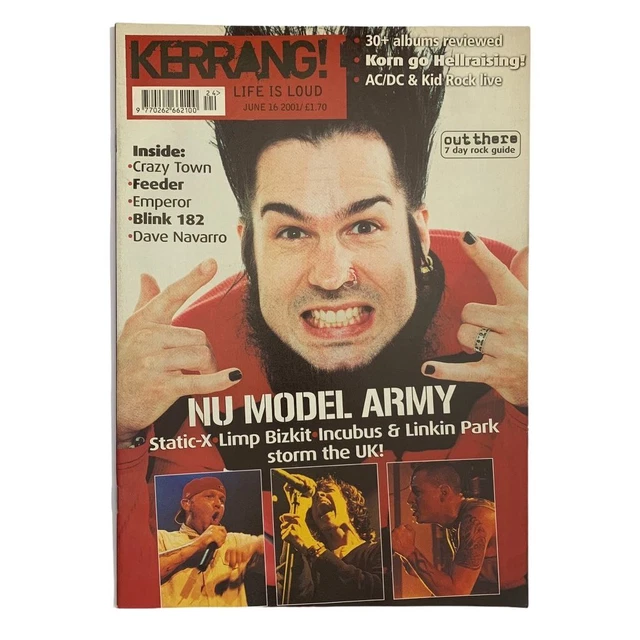 Kerrang Magazine Issue 857 Static X Limp Bizkit Linkin Park Incubus £999 Picclick Uk