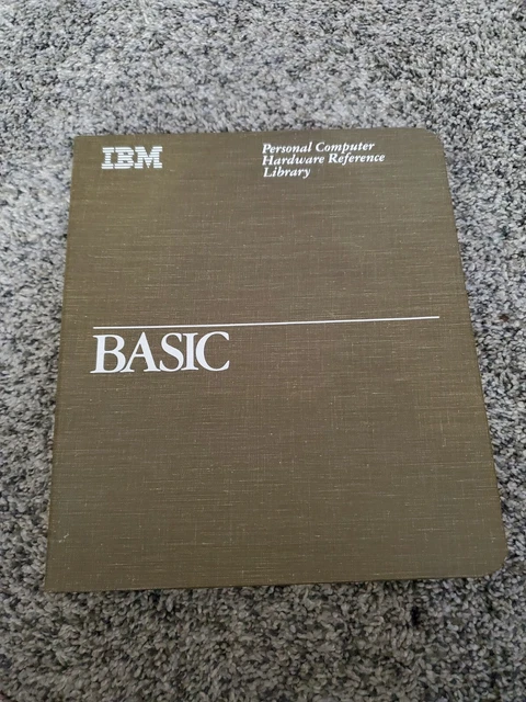 IBM BASIC PERSONAL Computer PC Hardware Reference Library 6025010 2nd ...