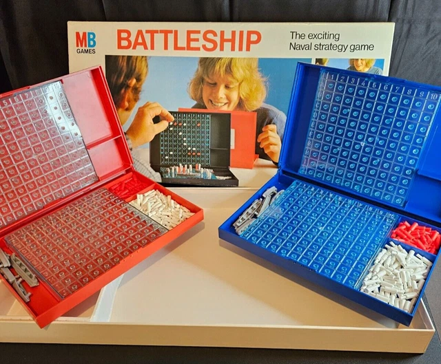 VINTAGE MB GAMES Battleship Naval Strategy Game 1983 Retro Board Game £ ...