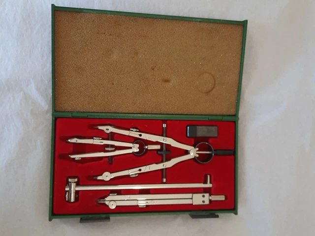 VINTAGE JASCO KIN Compass Drawing Set, Drafting Tools Made in ...