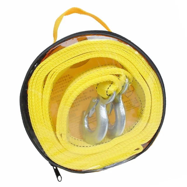 VEHICLE RECOVERY STRAP Winch Rope Hooks Nylon Trailer Strap Towing Rope ...