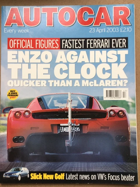 AUTOCAR MAGAZINE - 23 April 2003 - Ferrari Enzo BMW 316 ES Vauxhall ...