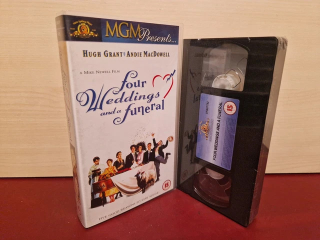 FOUR WEDDINGS AND A Funeral - PAL VHS Video Tape - NEW SEALED (T298) £1 ...