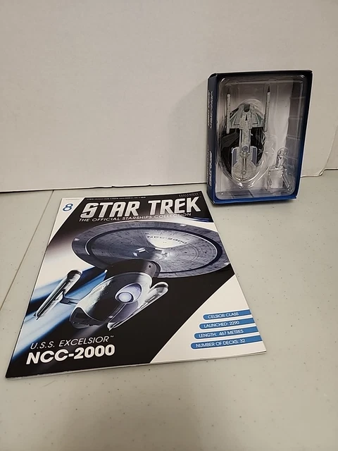 EAGLEMOSS STAR TREK Official Ships Collection USS Excelsior NCC-2000 £ ...