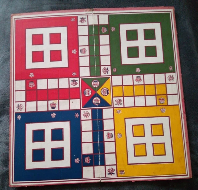 ANTIQUE ROYAL LUDO Board Game - BOARD ONLY £8.50 - PicClick UK