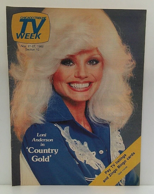 CHICAGO TRIBUNE TV Week Guide Magazine Nov 21-27 Loni Anderson Cover £7 ...
