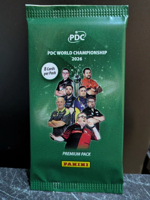 PDC WORLD CHAMPIONSHIP Darts 2026 Trading Cards 1x Premium Pack £16.15 ...