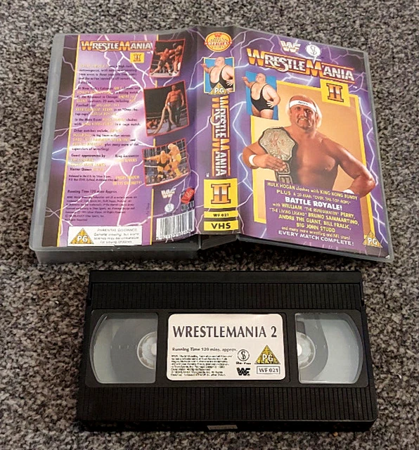 WWF/WWE WRESTLEMANIA II (2) Hulk Hogan Pal Vhs Video Silver Vision ...