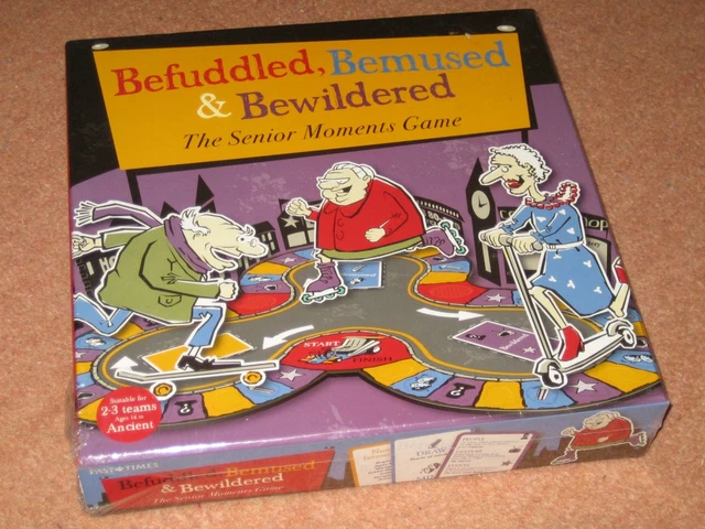 BEFUDDLED, BEMUSED & Bewildered - The Senior Moments Board Game - New ...