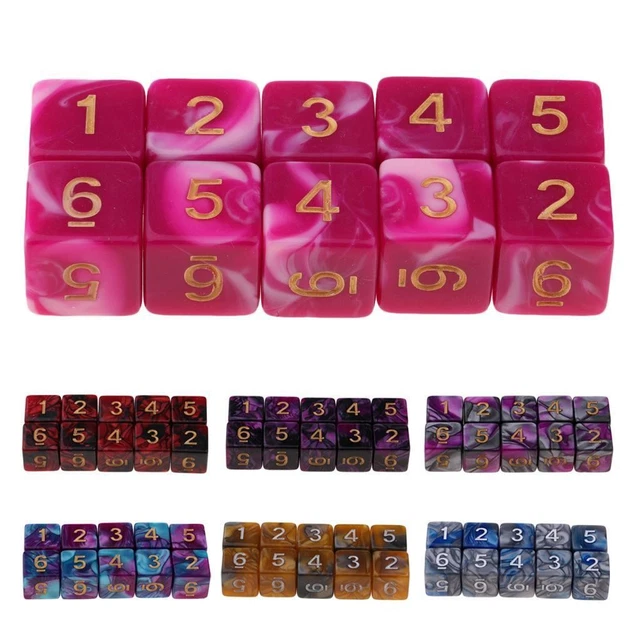 10 SETS DICE Dice Set 6 Sided Polyhedral DND DD RPG £6.90 - PicClick UK