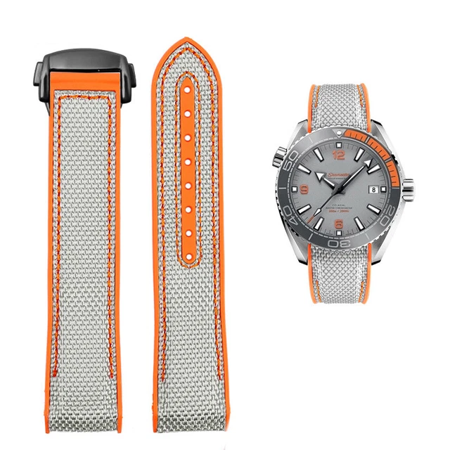 20MM RUBBER STRAP Replacement Omega Seamaster 300/Speedmaster ...