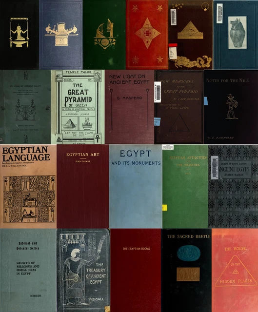 ANCIENT EGYPT EGYPTIAN Pyramid History Archeology Giza - 230 Rare Books ...